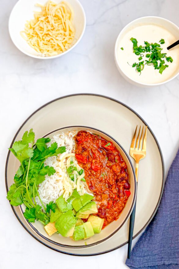 Chilli Mexicano com Carne e Feijão | Chefinha Natural