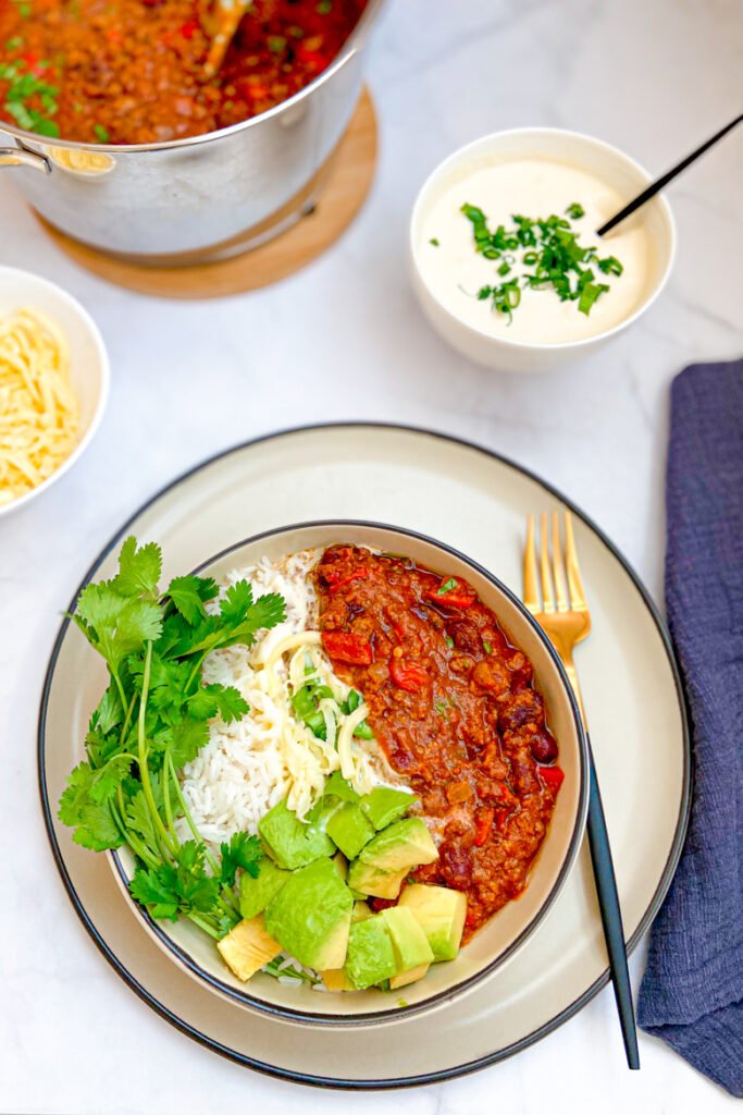 Chilli Mexicano com Carne e Feijão | Chefinha Natural